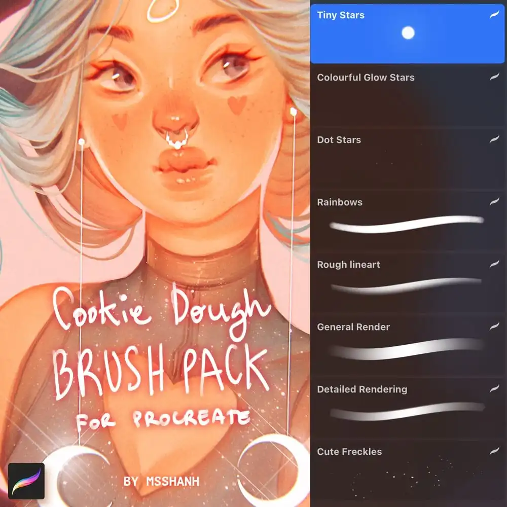 Cookie Dough Brush Pack for Procreate -MSSHANH- (8 brushes) - Brushes Pack