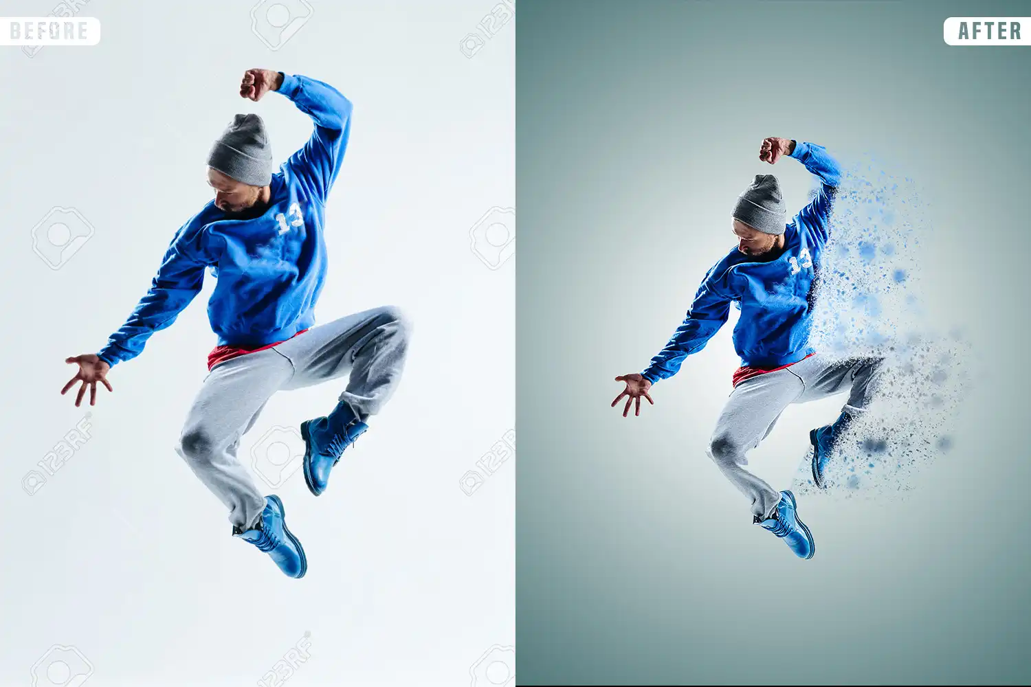 Dust Dispersion Photoshop Action Free Download