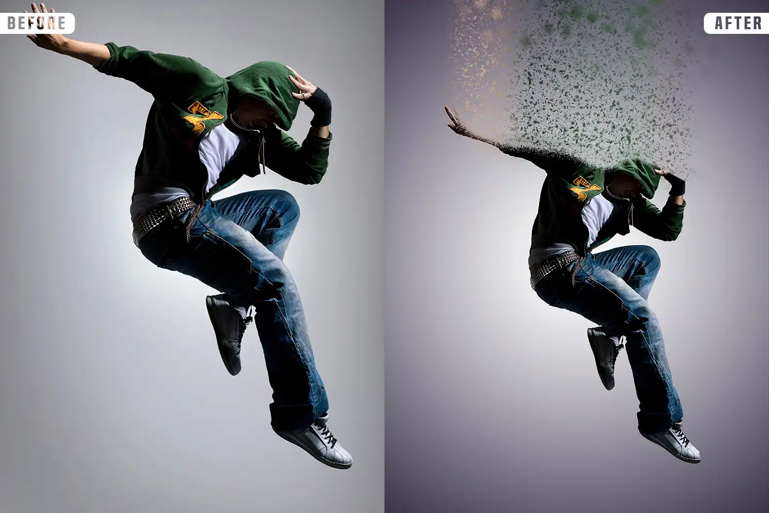 Dust Dispersion Photoshop Action Free Download