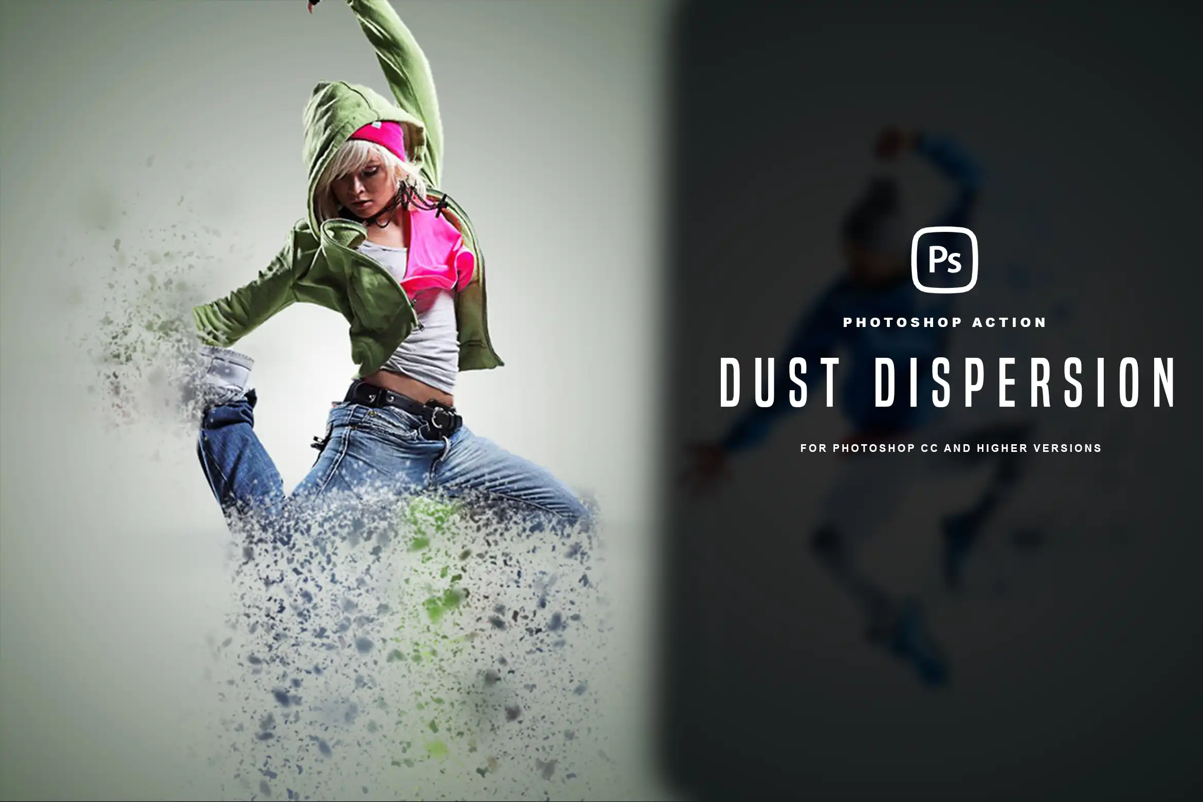 Dust Dispersion Photoshop Action Free Download
