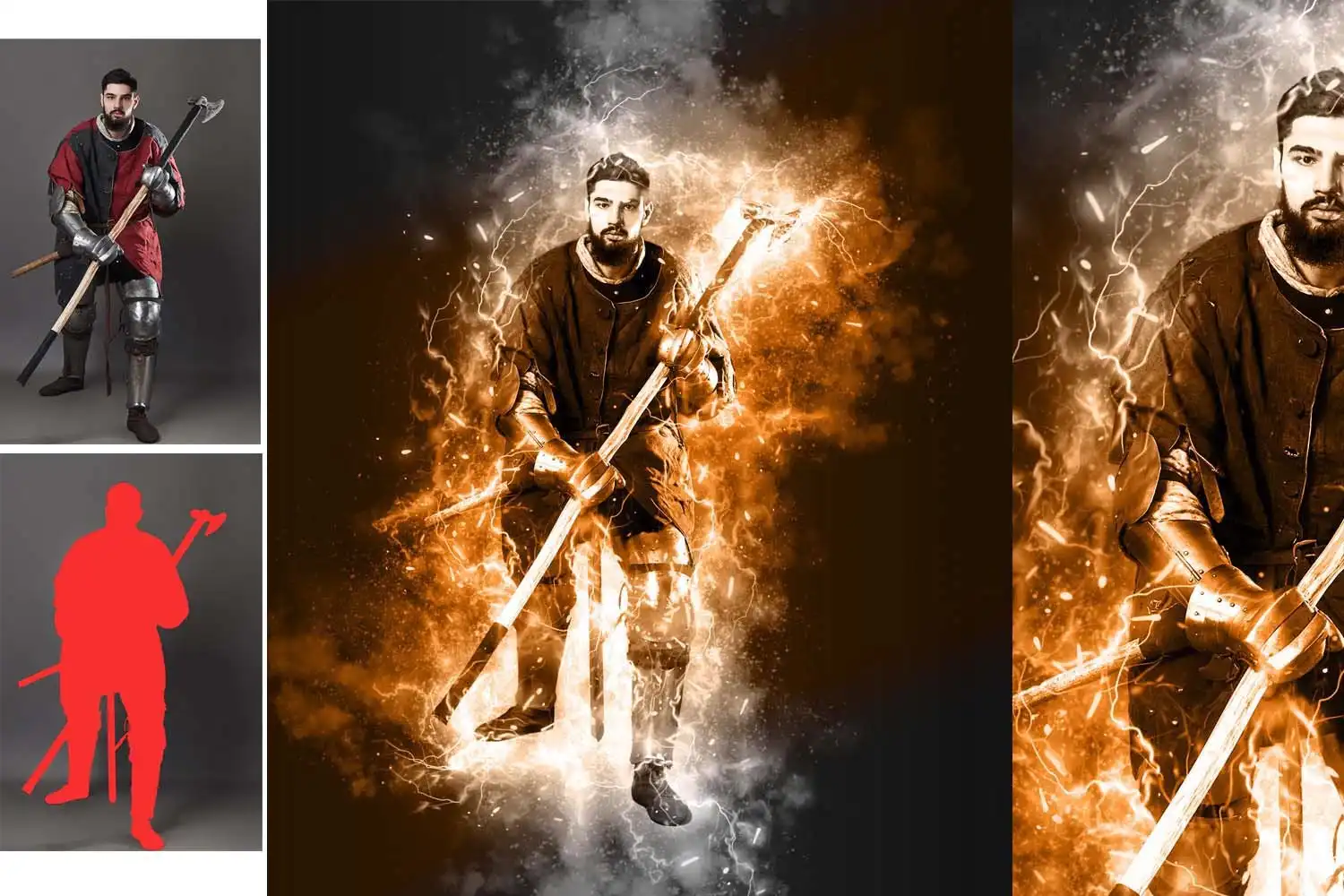 Electric Effect Photoshop Action Free Download