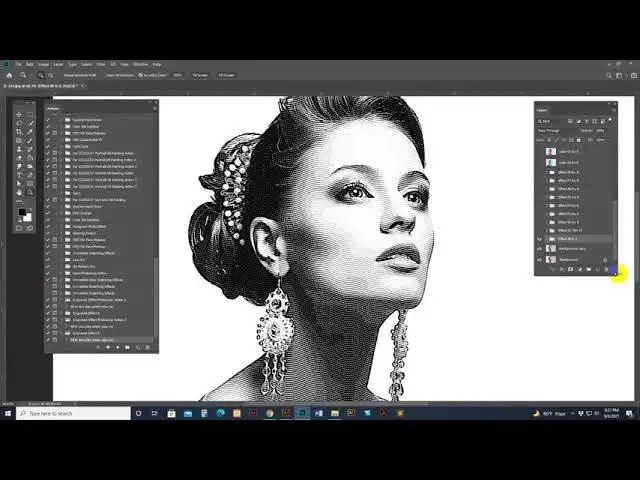 Engraved Effect Photoshop Action Free Download