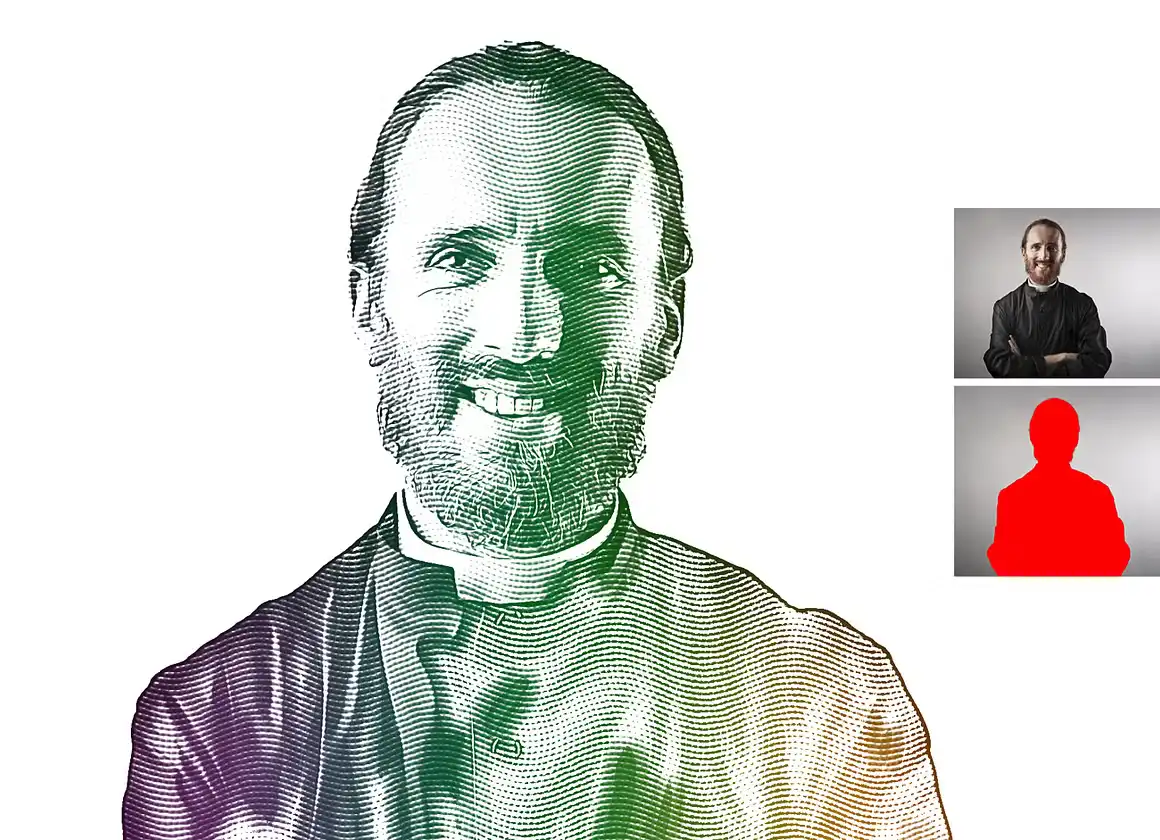 Engraved Effect Photoshop Action Free Download