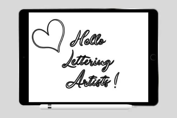 ‘Errol’ Lettering Brush for Procreate Free Download