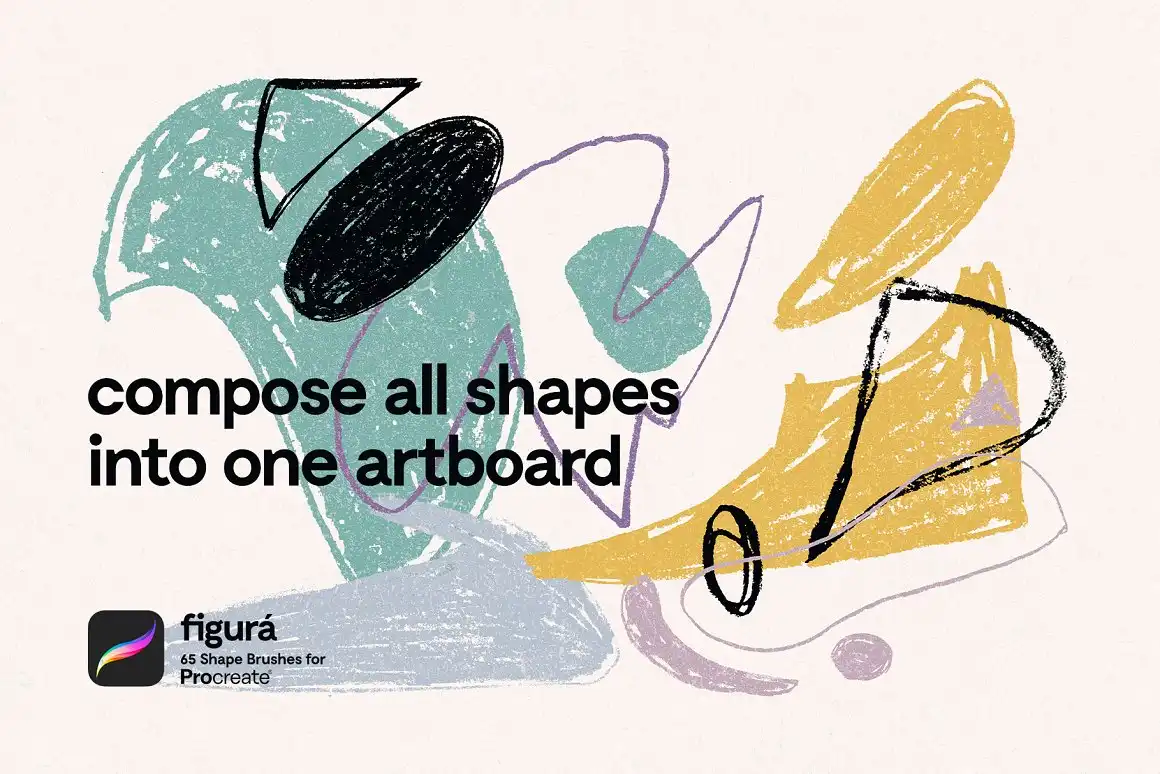 Figura 65 Procreate Shape Brushes - Brushes Pack