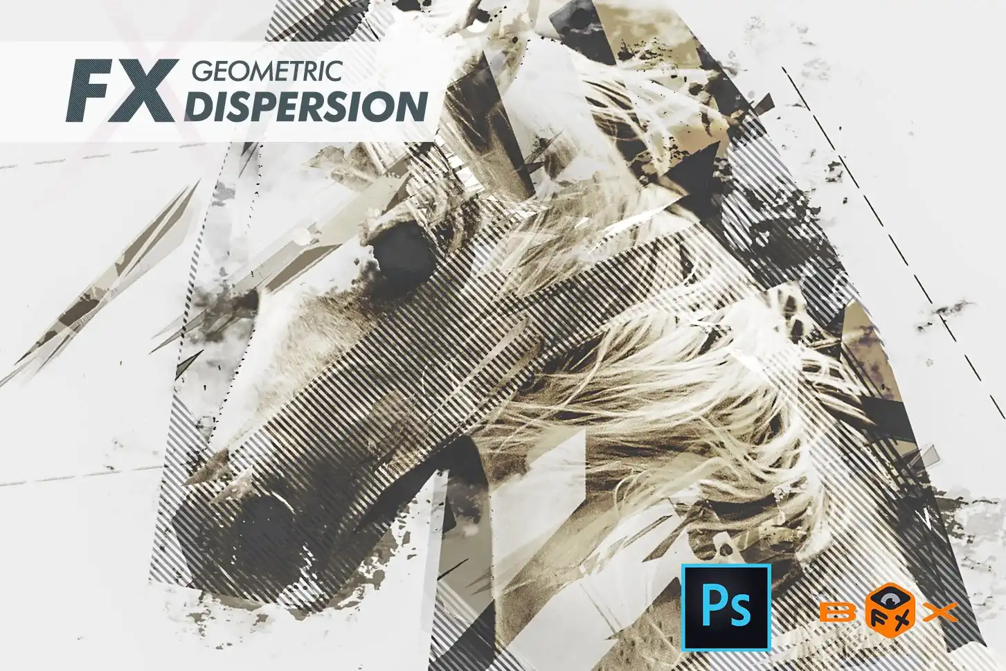 Geometric Dispersion FX - Photoshop Action Plugin Free Download