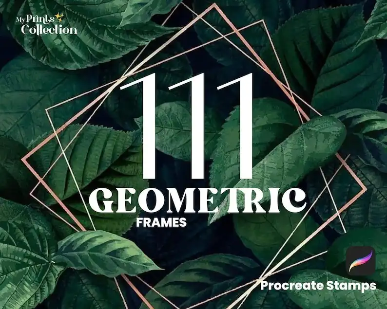Geometric Frames Procreate Brush Set - Free Download