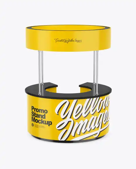 Glossy Promo Stand Mockup - Free Download