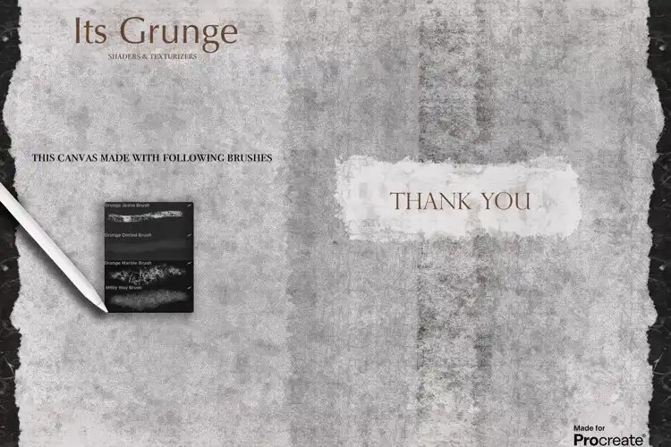Grunge Texture Brushes For Procreate Free Download