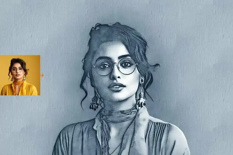 Hand Sketch Photoshop Action Free Download