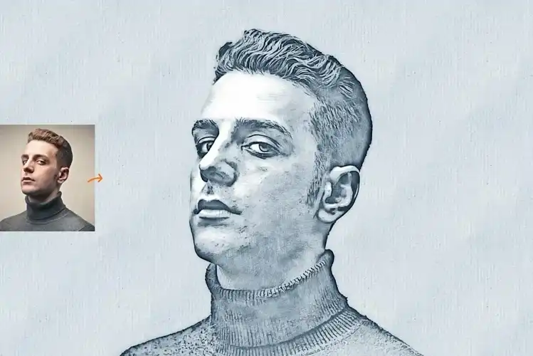 Hand Sketch Photoshop Action Free Download