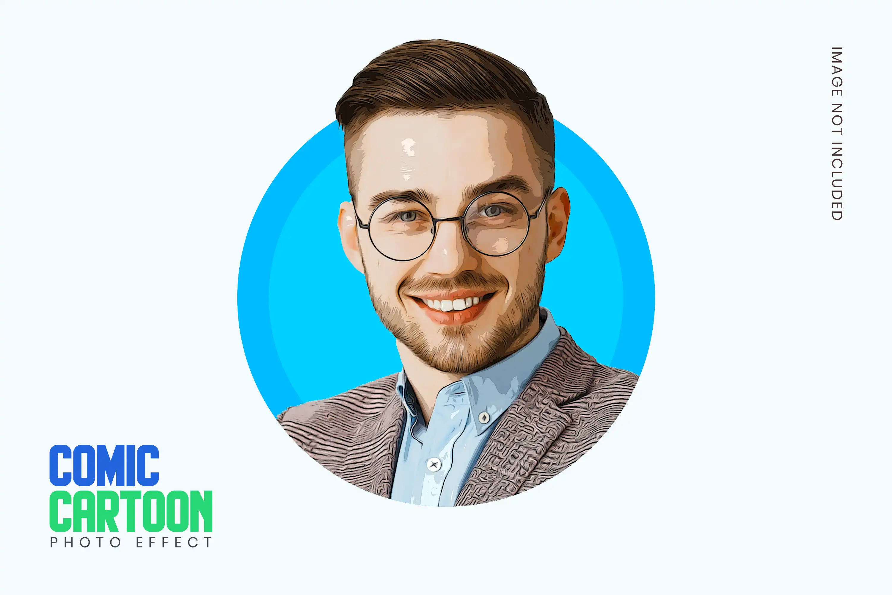 Illustration Circle Profile Picture Photoshop Mockup Free Download