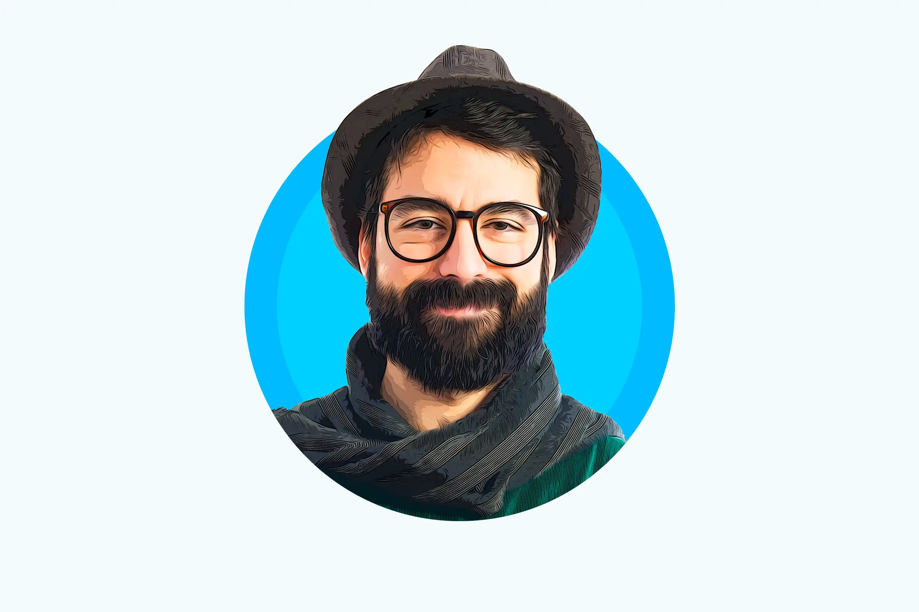 Illustration Circle Profile Picture Photoshop Mockup Free Download