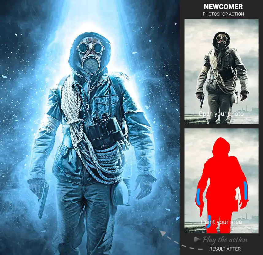 Newcomer Photoshop Action Free Download