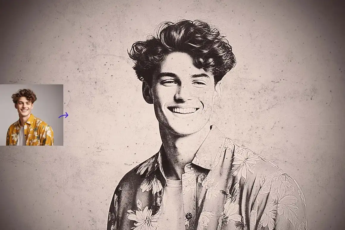 Old-Fashioned Vintage Photo Effect - Free Download