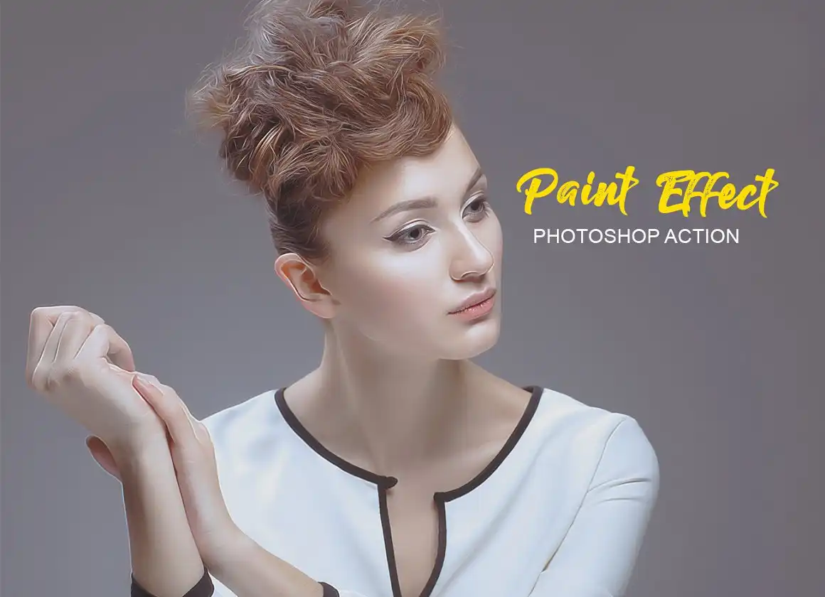 Paint Effect Photoshop Action Free Download