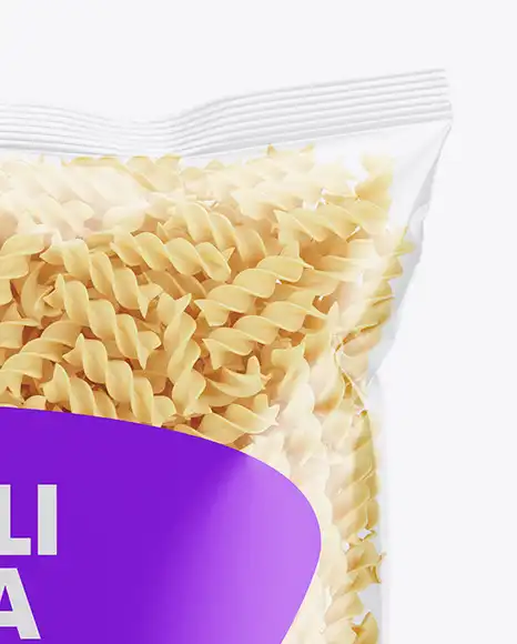 Plastic Bag With Fusilli Pasta Free Download