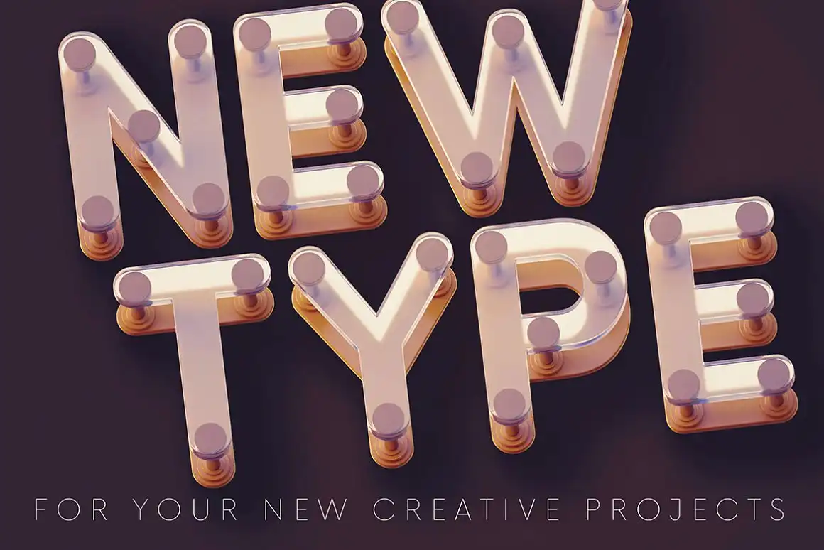 Plastic Sign - 3D Lettering Free Download