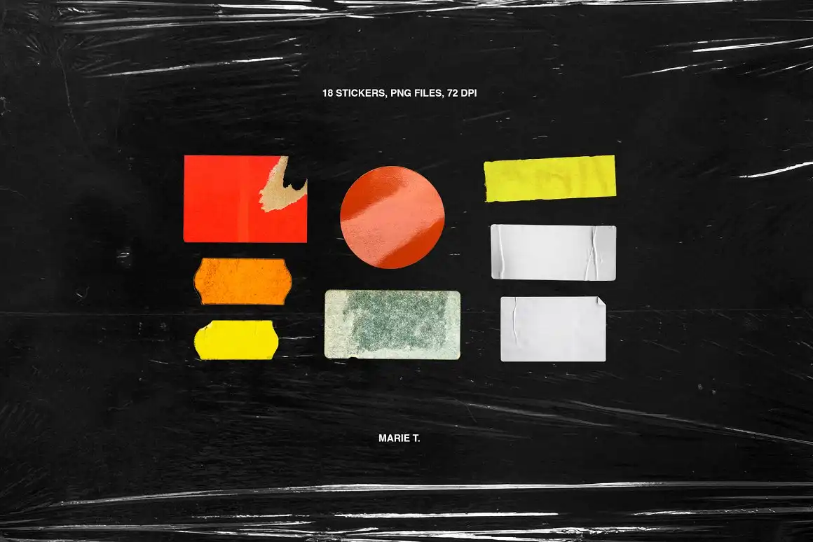 Plastic Wrap & Torn Paper Bundle - Free Download