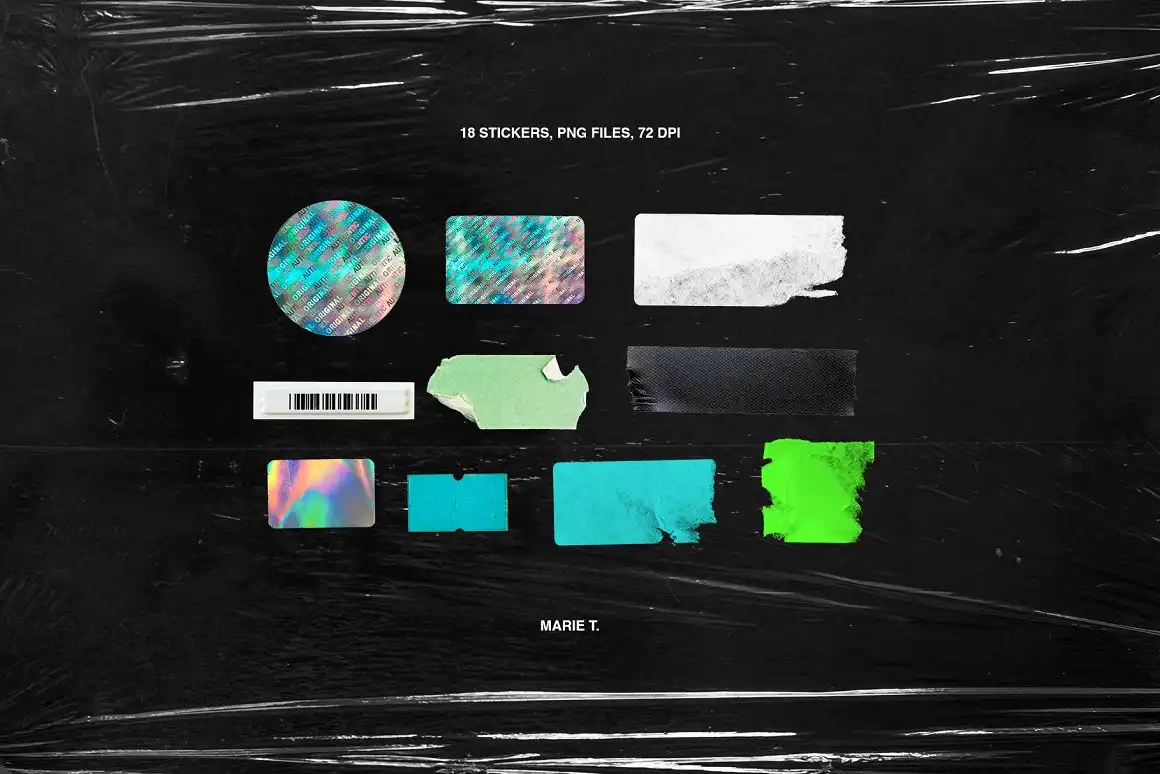 Plastic Wrap & Torn Paper Bundle - Free Download