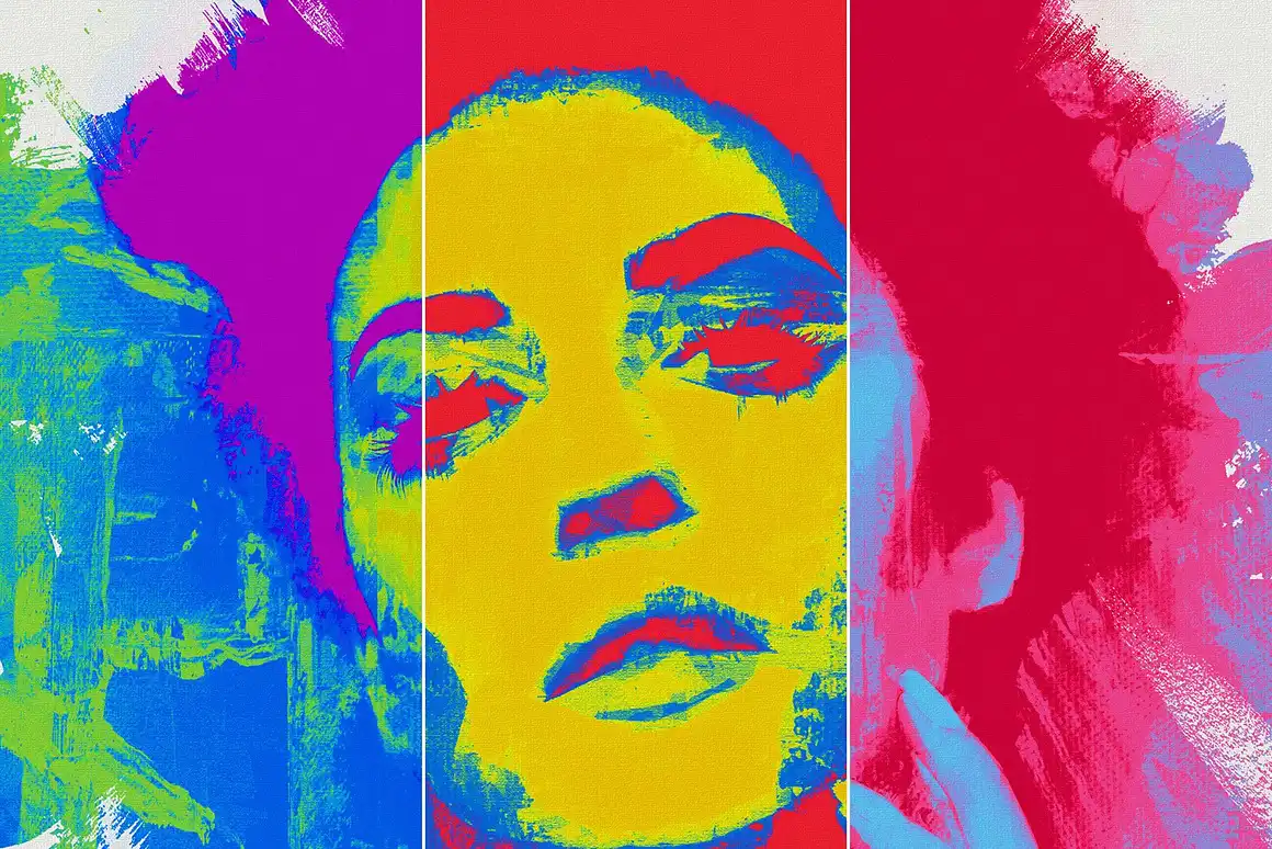 Pop Art Photoshop Template Free Download