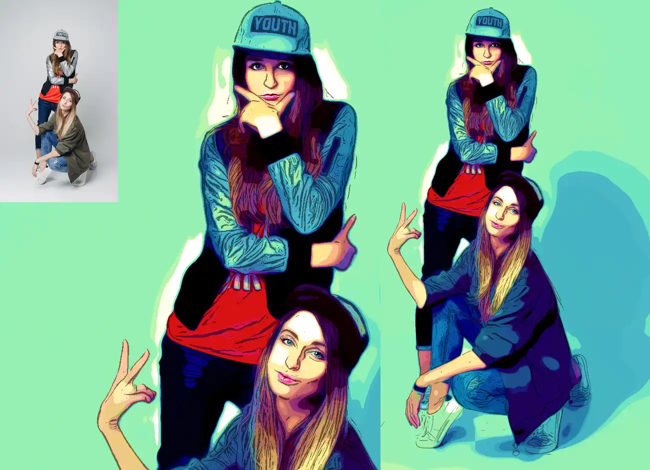 Poster Effect Photoshop Action - Free Download