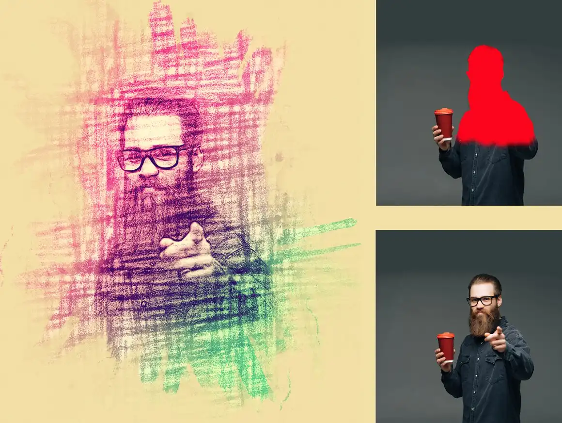 Pro Sketch Book Photoshop Action - Free Download