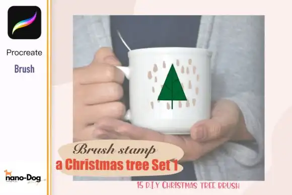Procreate Christmas tree brush Free Download