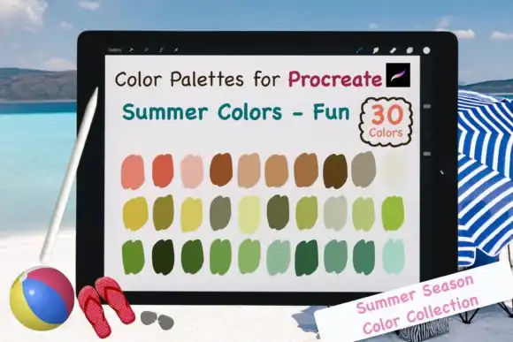 procreate color palettes summer fun Free Download