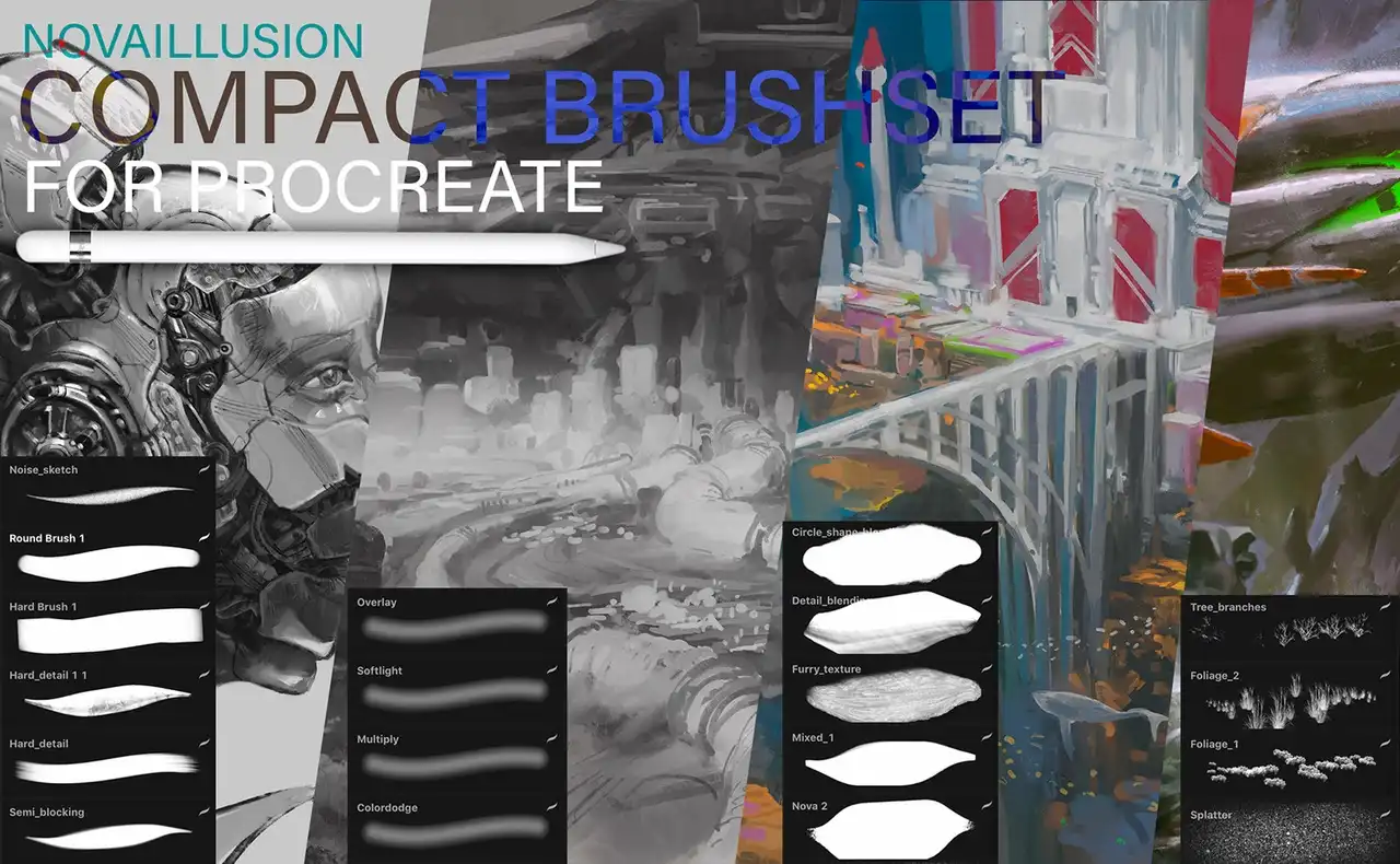 Procreate Compact Brush Set - Brushes Pack