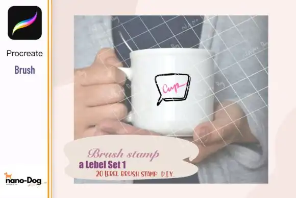 Procreate label brush stamp best for you - Free Download