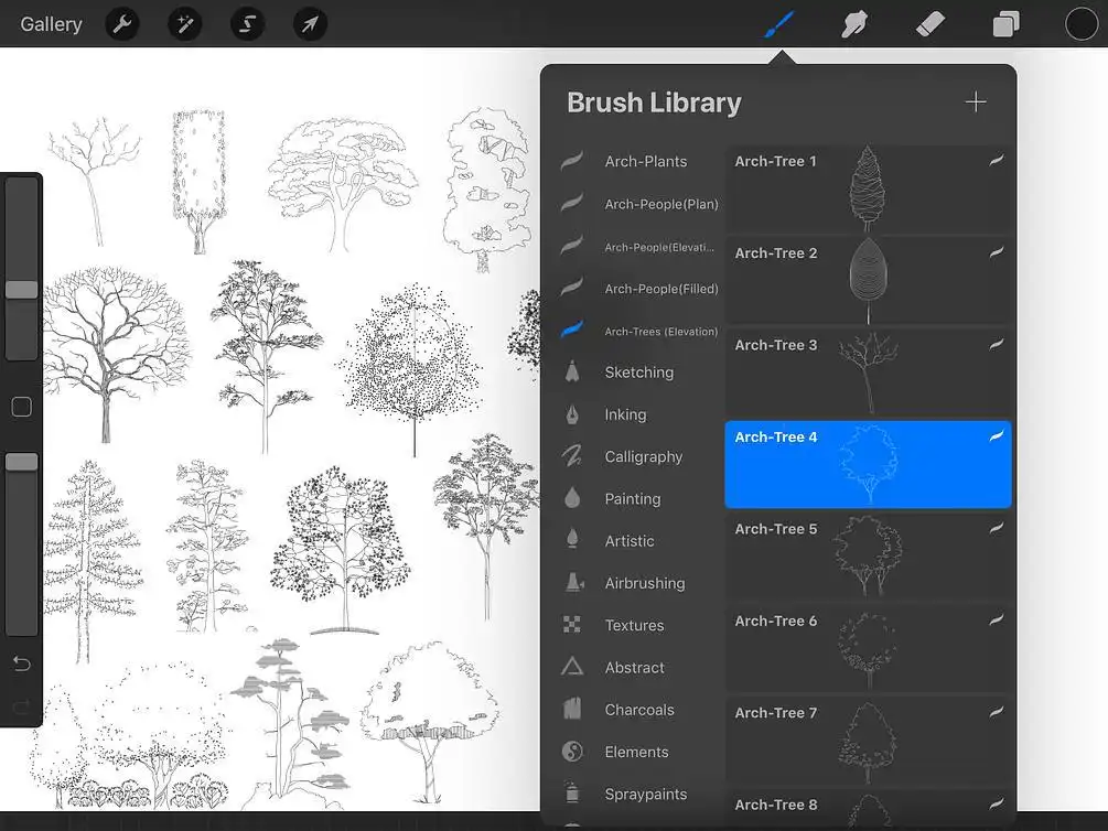 Procreate Line Art and Architecture Brush Suite Free Download