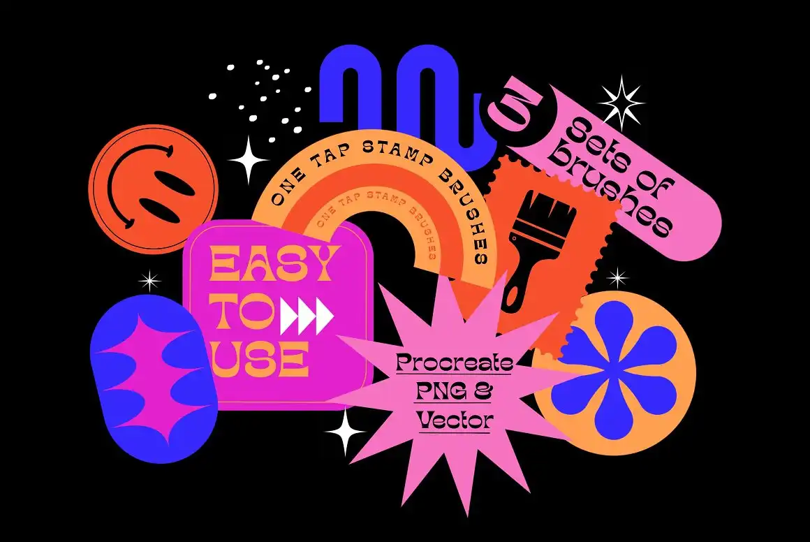 Shapes Set for Procreate Free Download