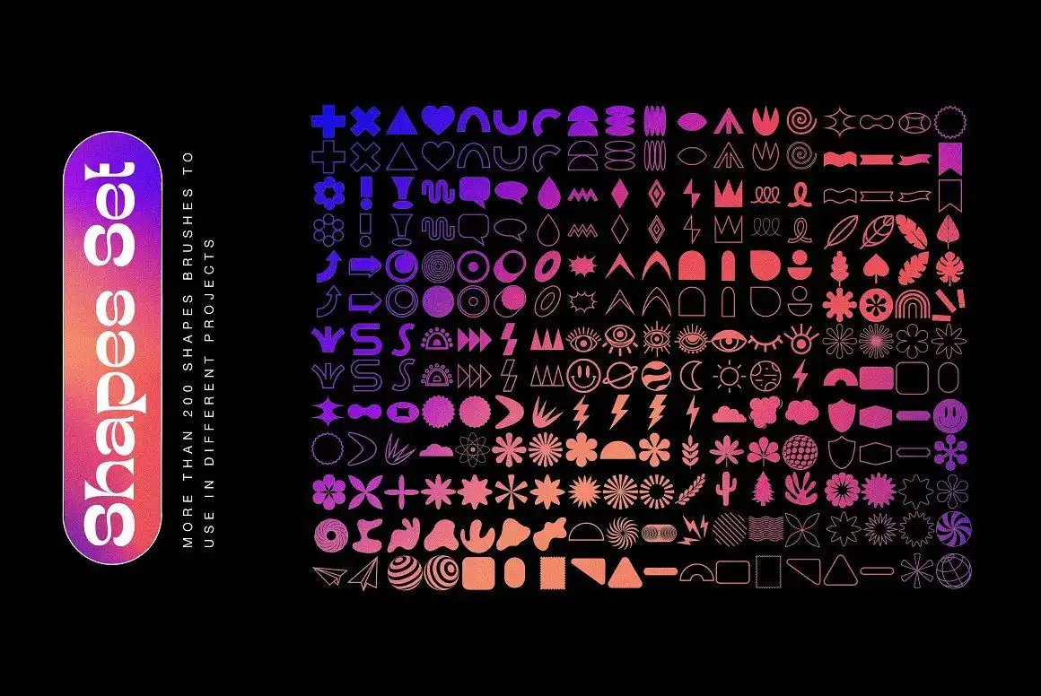 Shapes Set for Procreate Free Download