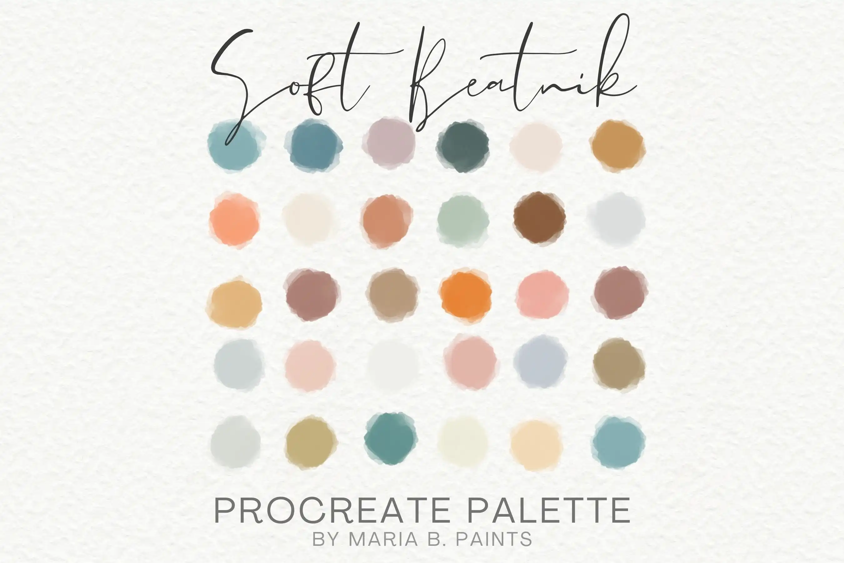 Soft Procreate Palette Bohemian Beatnik Color Scheme Art Free Download
