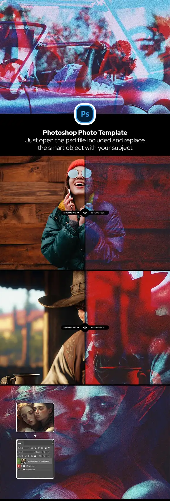 Spectrum Grainy Negative Photo Effect Free Download