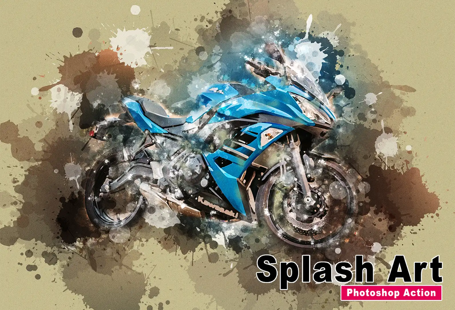 Splash Art Photoshop Action Free Download