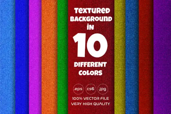 Textured Background in 10 Colors - Brushes Pack