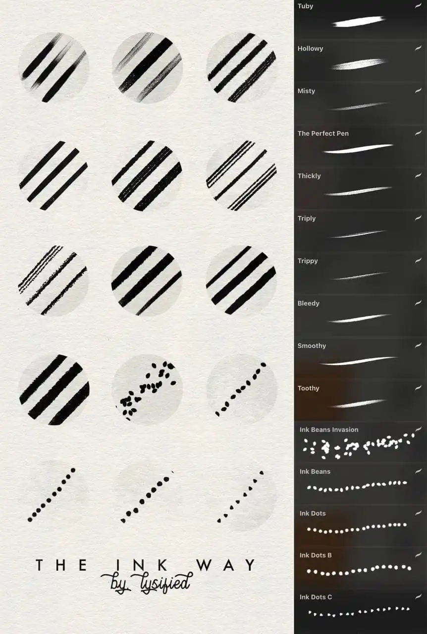 The ink way - Brushes Pack