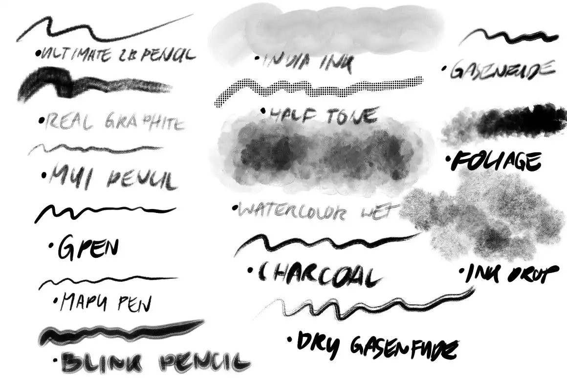 Ultimate Procreate Manga Brush Set - Brushes Pack