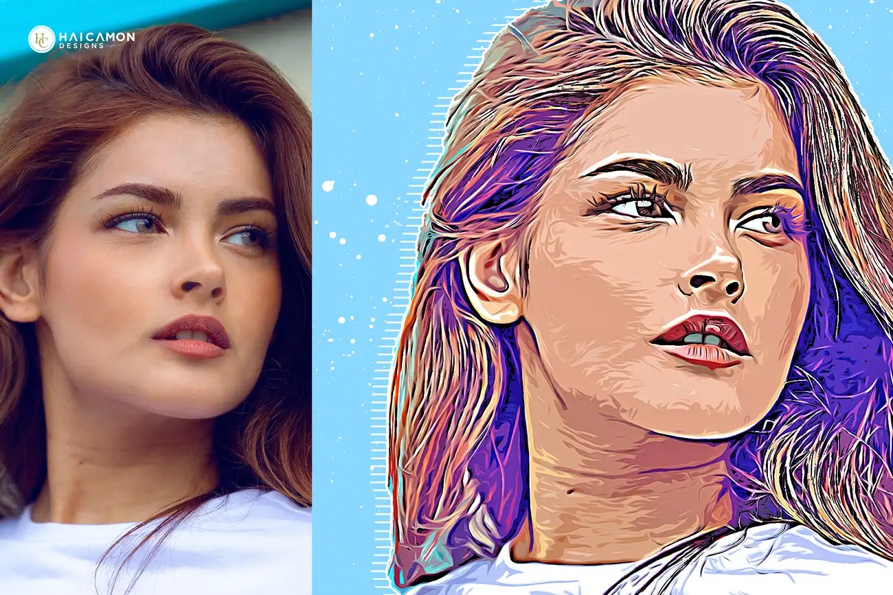 Vector Art Painting Effect Photoshop Action Free Download