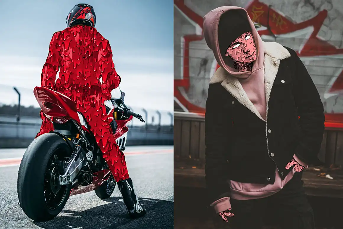 Zombie Grime Art Photoshop Action - Free Download