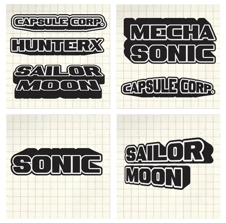 200+ Y2K Graphic Text Styles Free Download