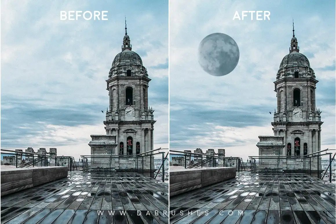 25 Moon Brushes For Photoshop Free Download