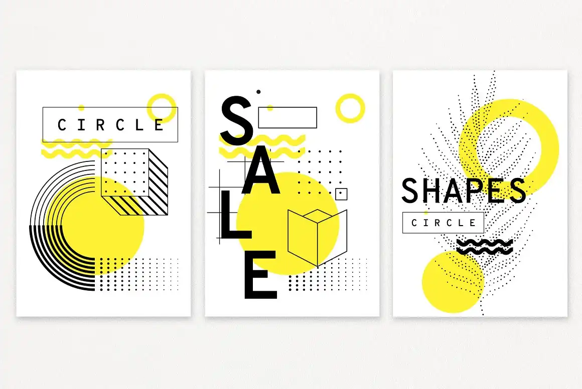 60 geometric shapes, 30 posters - Free Download