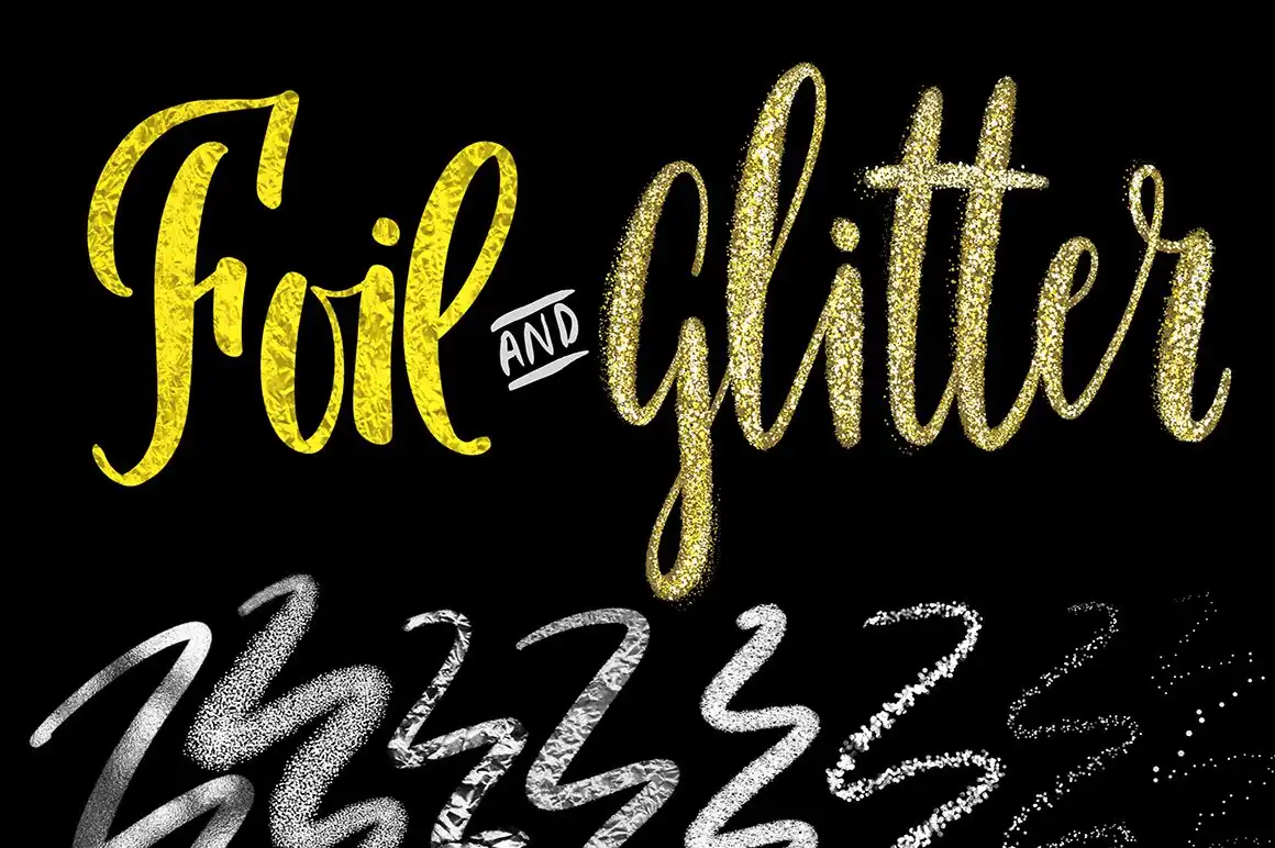8 Foil & Glitter Procreate Brushes Free Download