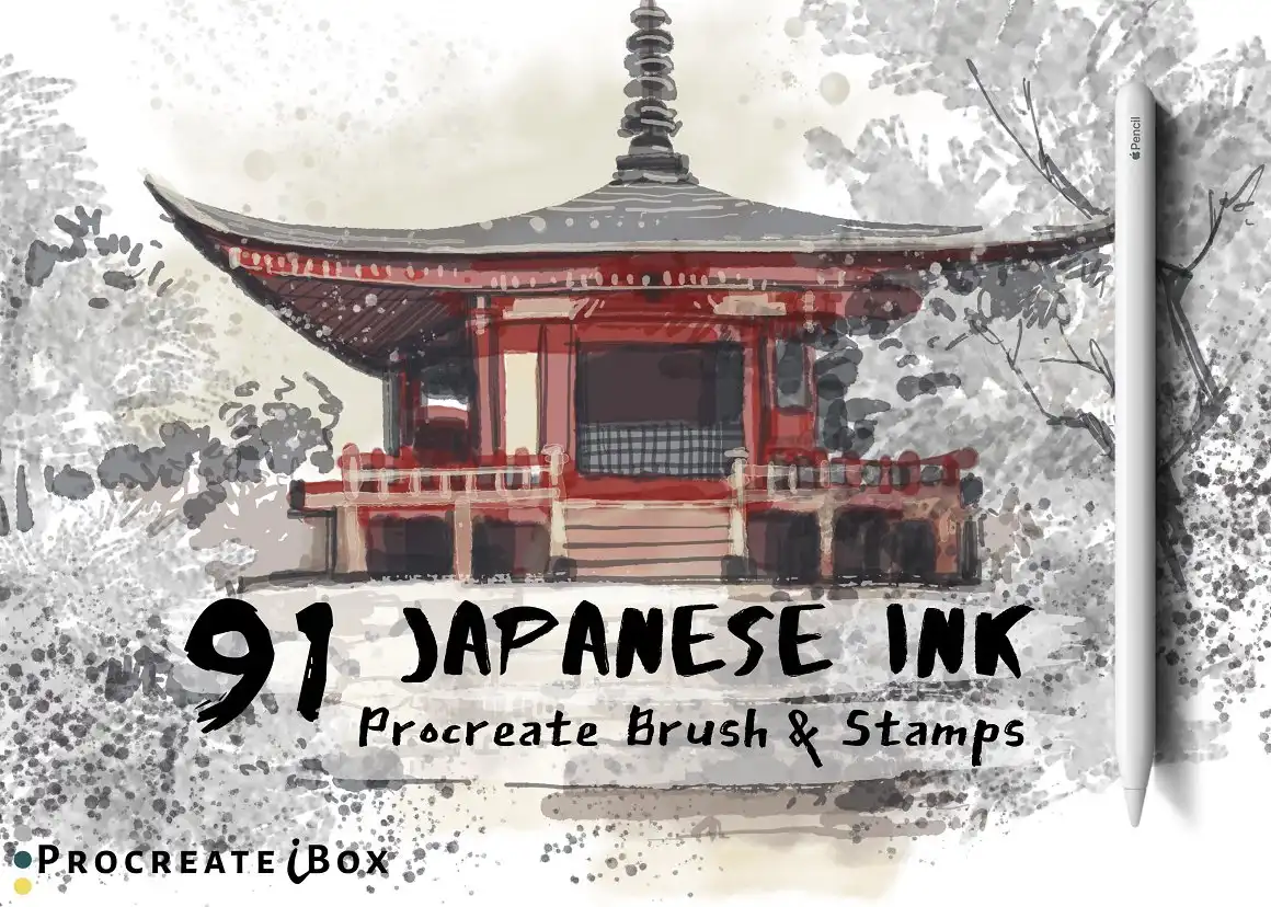 91 Procreate Japanese Ink Brushes Free Download