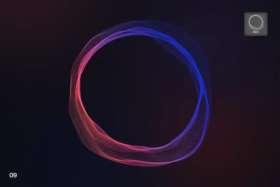 Floating Mesh Shapes Photoshop Brushes Free Download