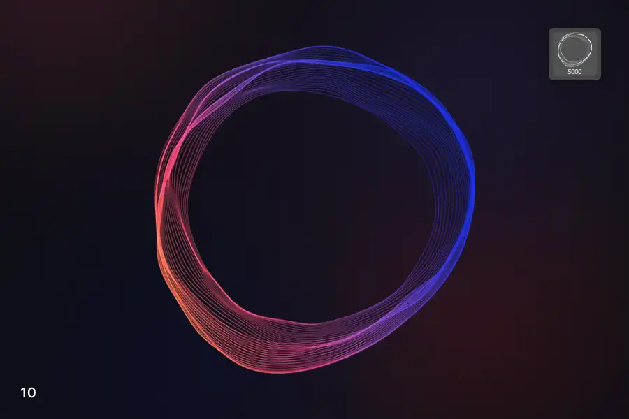 Floating Mesh Shapes Photoshop Brushes Free Download