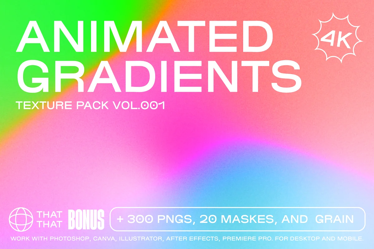 Animated Gradient Texture Pack – Brushes Pack